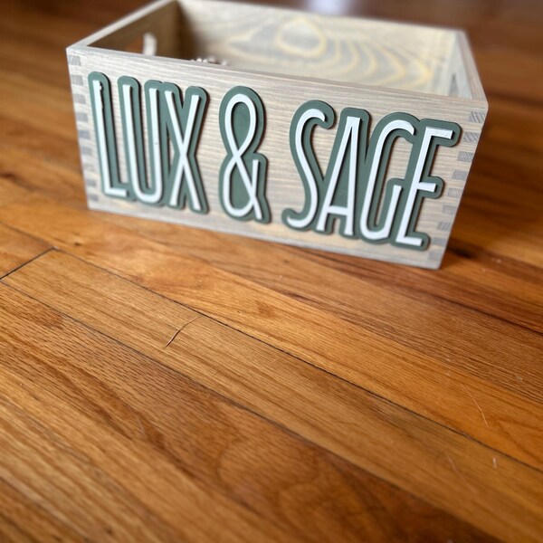 Personalized Toy Box Wood Storage Tote Kids Toy Storage Bin Aesthetic ...