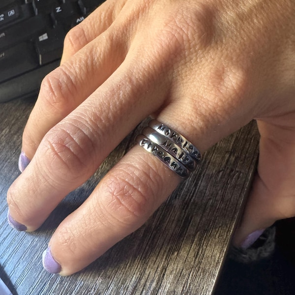 2 Rings - to Infinity and Beyond Rings - Personalized Couples Rings - Etsy