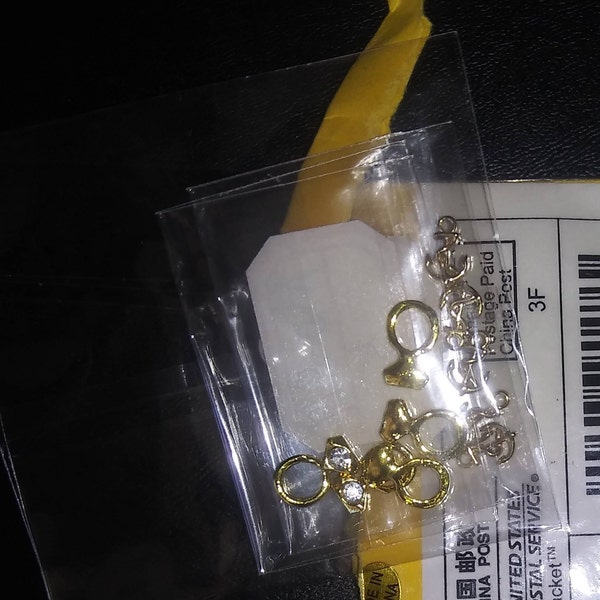 5pcs Metal 3d Charms Metal Decoration Tower Five Skull Key Lock Anchor ...