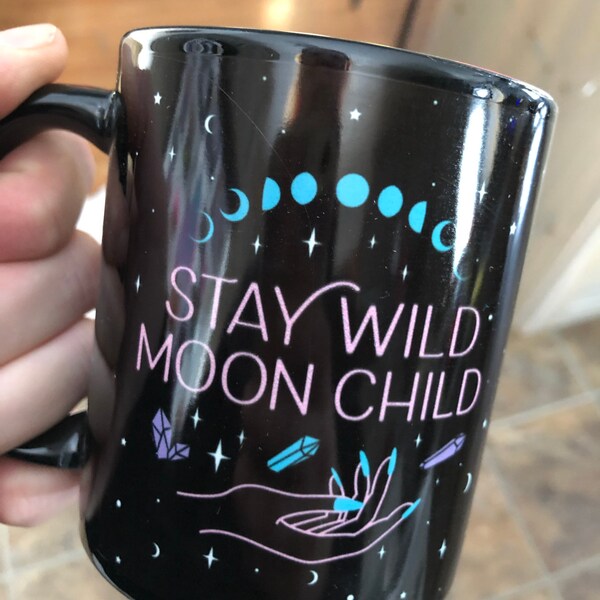 Skeleton Mug, Moon Phase Mug, Moon Mug, Moon Phases, Celestial Mug ...