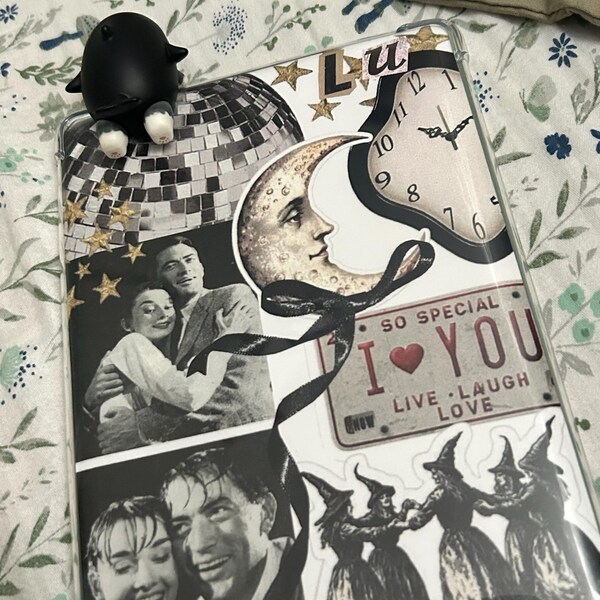 Cozy Fall Town Kindle Insert for Kindle Clear Case, Fall Holographic ...