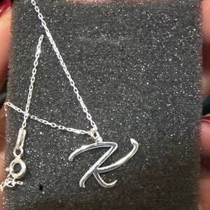 14k Gold Letter Necklace, Personalized Letter Necklace, Initial ...