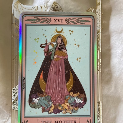 The Mother Tarot Card Holographic Sticker, Mom Life Tarot Waterproof ...