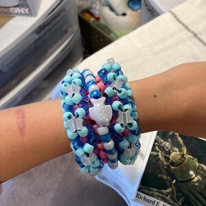 Neon Skull Kandi Cuff | Rave | Scenecore | Emo | Bracelet - Etsy