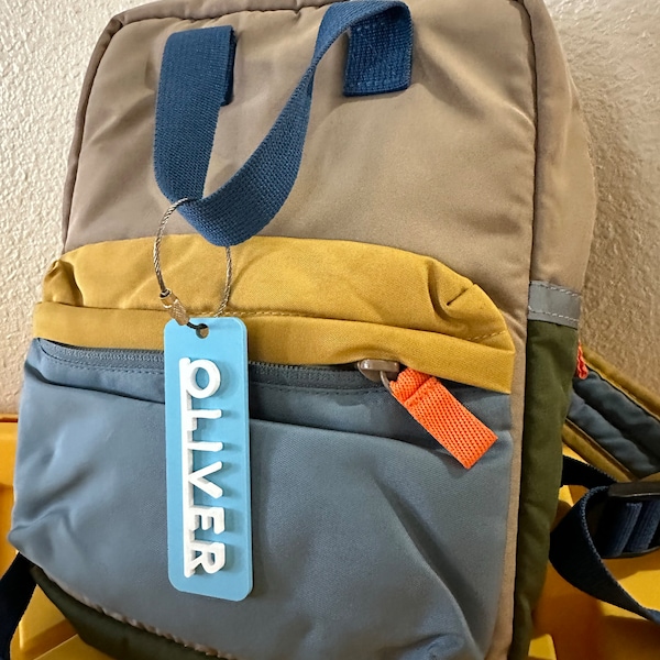 Acrylic Bag Tag Keychain 3D Keychain Acrylic Name Tag Bag Tag Luggage ...