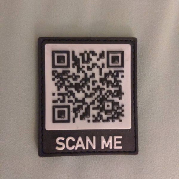 Rick Roll QR Code Meme Funny PVC Morale Patch - Etsy