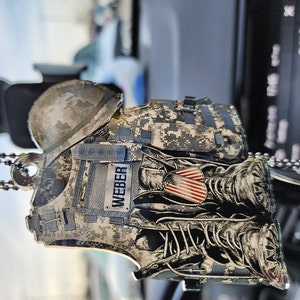 Personalized Police Bulletproof Vest Keychain Gift for Police, Police ...