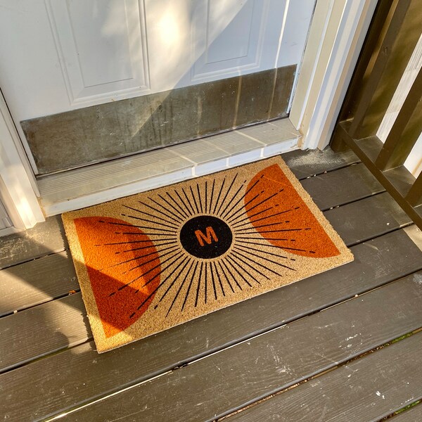 Doormat, Mid Century Modern, Welcome Mat Mid Century Modern, Midcentury ...