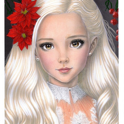Grayscale Fairy Coloring Page Adult Coloring Sheet Enchanted Fairy Girl ...