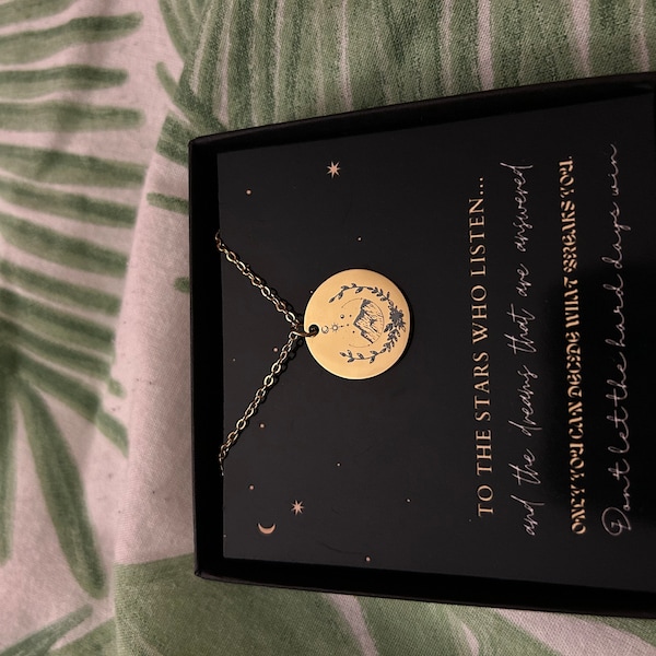 ACOTAR Necklace, Personalized ACOTAR Merch, Throne of Glass, ACOTAR ...