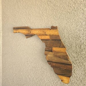 Florida Rustic Wood State Cut Out, Florida Sign, Florida Wood Sign - Etsy