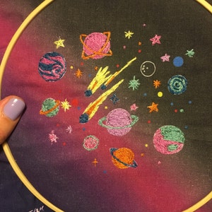 Shooting Stars Embroidery Kit, Needlecraft Pattern, Embroidery Pattern ...