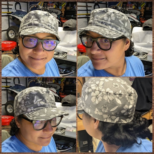 Military Cap Sewing Pattern in 4 Sizes and Video Instructions, Cadet ...