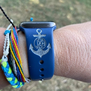 Custom Engraved Silicone Watch Band - Etsy