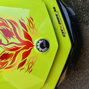 Decal Sticker Phoenix Rising From the Fire Flamed Fantasy Easy Rider ...