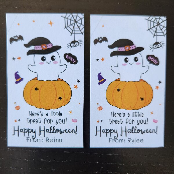 Halloween Class Gift Tags, Classroom Halloween Treats, Classmates ...