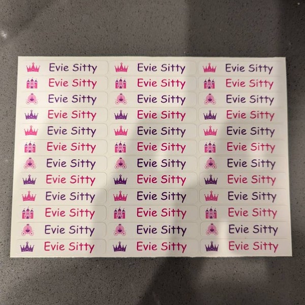 Personalized Name Labels for Kids Waterproof Labels Dishwasher Safe ...