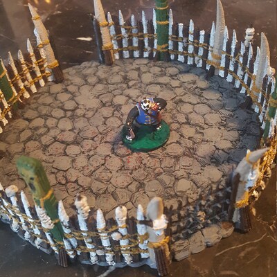 Dwarves, Elves and Demons Dnd Terrain Fighting Pits 28mm Miniature ...