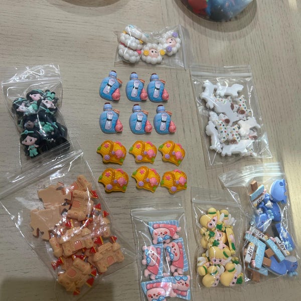 Assorted Large Star Shaker Appliques - Star Applique - Clear PVC Shaker ...