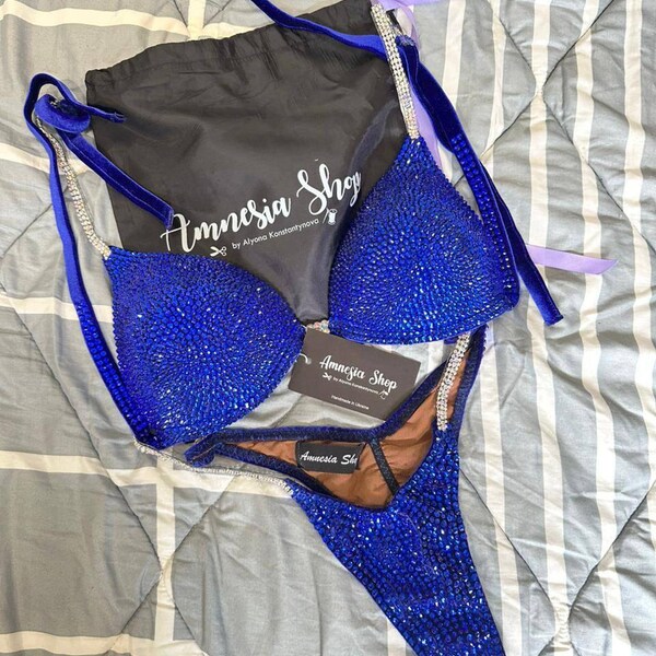 Competition Set Rhinestone Fitness NPC IFBB WBFF Figure Competition ...