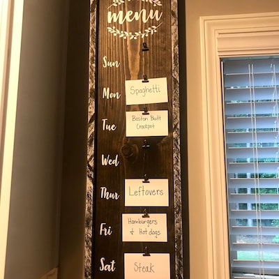 Free Shipping/menu Board // Kitchen Decor // Hanging Farmhouse Menu - Etsy