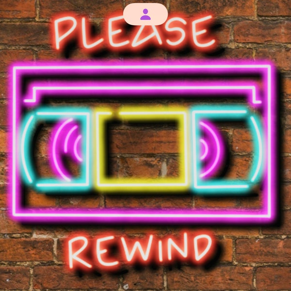 Neon Sign Gen X VHS Video Tape Phone Wallpaper Digital Download - Etsy