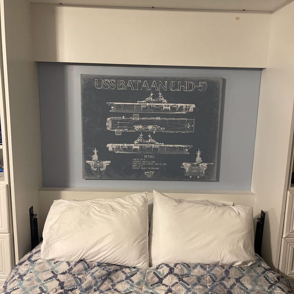 USS Nimitz CVN-68 Blueprint Wall Art - Original Carrier Print - Etsy