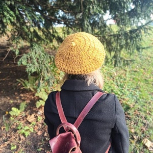 Crochet Pattern // Crochet Beret Parisienne French Hat // La Tour ...