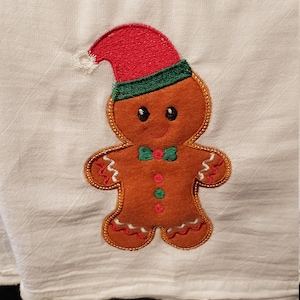 Gingerbread Man Embroidery Applique Design, Christmas Embroidery ...