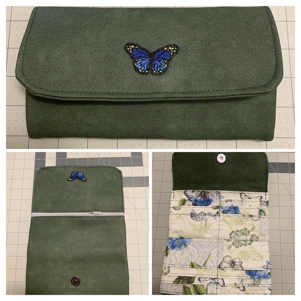 Snap Wallet Sewing Pattern PDF | Beginner Wallet Tutorial | DIY Fabric ...