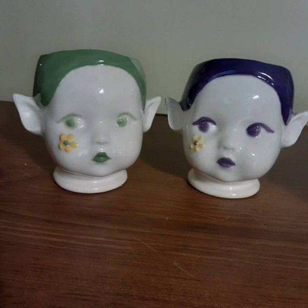 Pixie Head Planter - Etsy