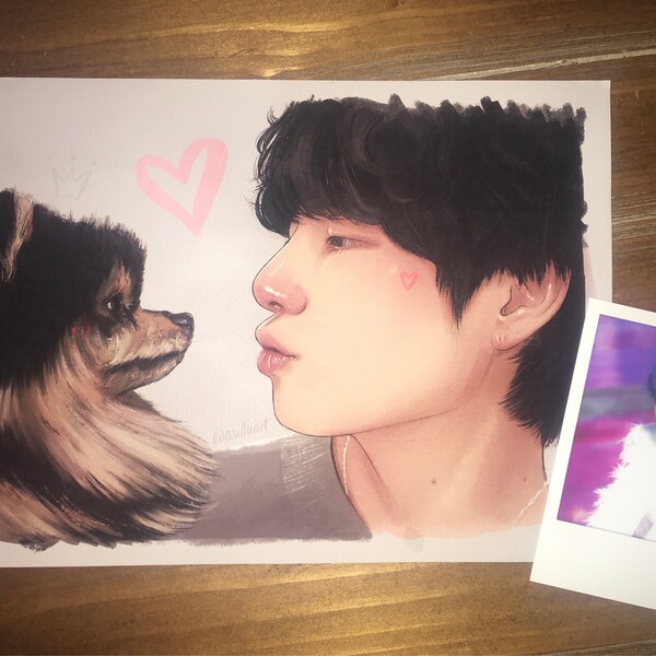 Taehyung - V - Yeontan - A5/A4 Print - BTS Fan Art- Digital Art ...