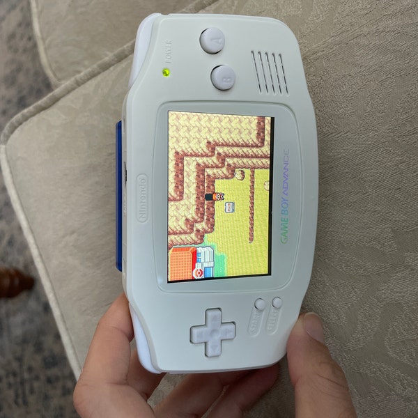 Clear Black Gameboy Advance With Funnyplaying Upgraded Motherboard and ...