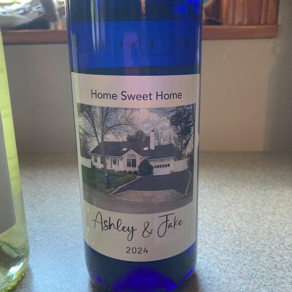 PRINTED Custom Wine Bottle Label, Personalized Wine Label, Your Image ...