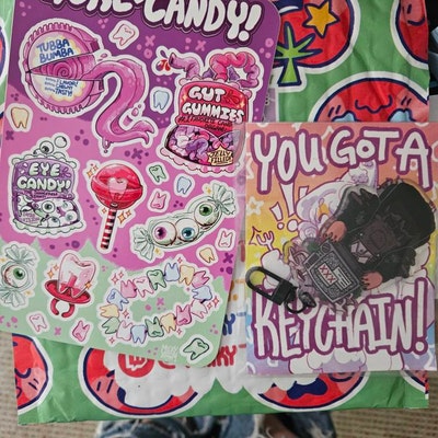 Gore Candy Waterproof Sticker Sheet - Etsy