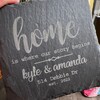 Housewarming Gift, New Home Gift, Wedding Gift, Slate Coasters, Our ...