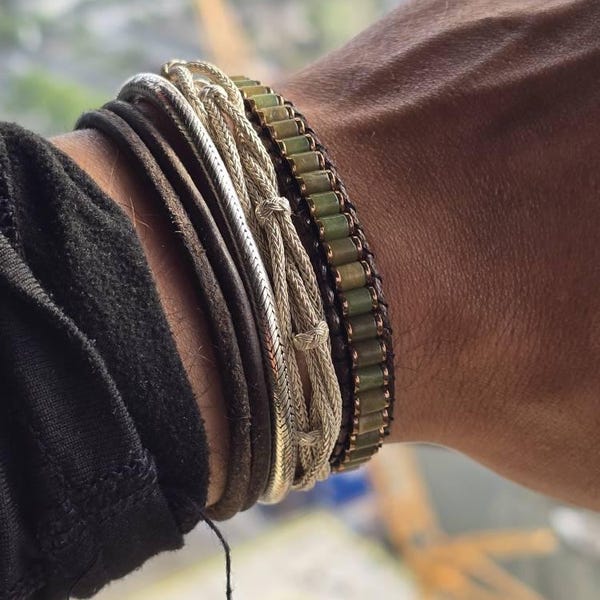 Aquamarine Macrame Bracelet With Hematite, Special Design Bracelet ...