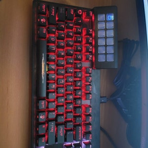 Daedric Font Backlit Keycap Set top Print Only or Top and Front Side ...