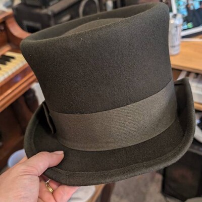 Regency Top Hat, Empire Straw Top Hat, Stovepipe Straw Top Hat, Tall ...