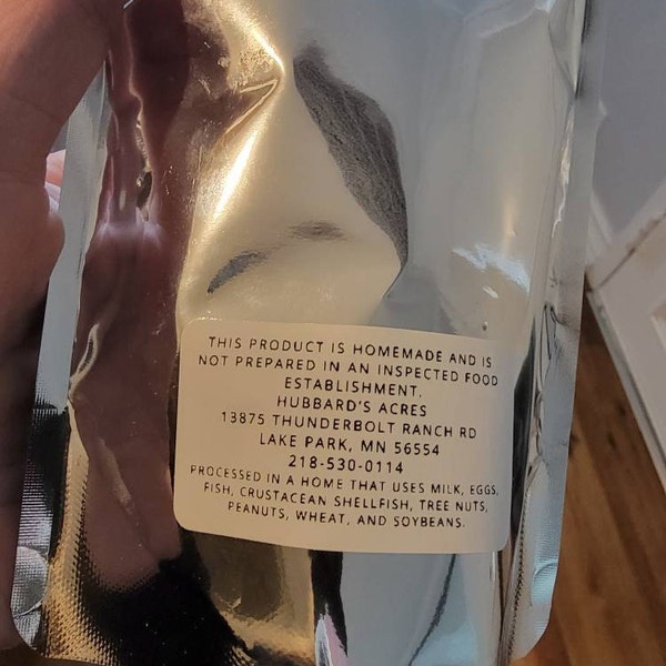 Business Label | Cottage Food Law Label | Freeze Dried Candy Labels ...