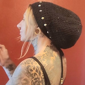 Black Beanie Handmade Hat Paleo Hebrew Hat Hebrew Hat Cotton Skull Cap ...