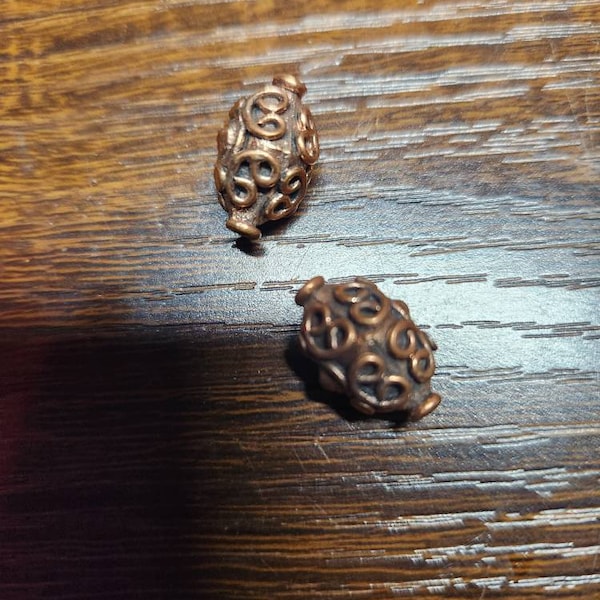 Large Solid Copper Cones With Design, CA295CU, Size: 20 Mm X 13 Mm or ...