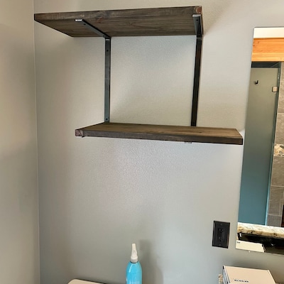 Quadruple Shelf Bracket, 1.5 Inch Heavy Duty Four Tier Multi Level ...