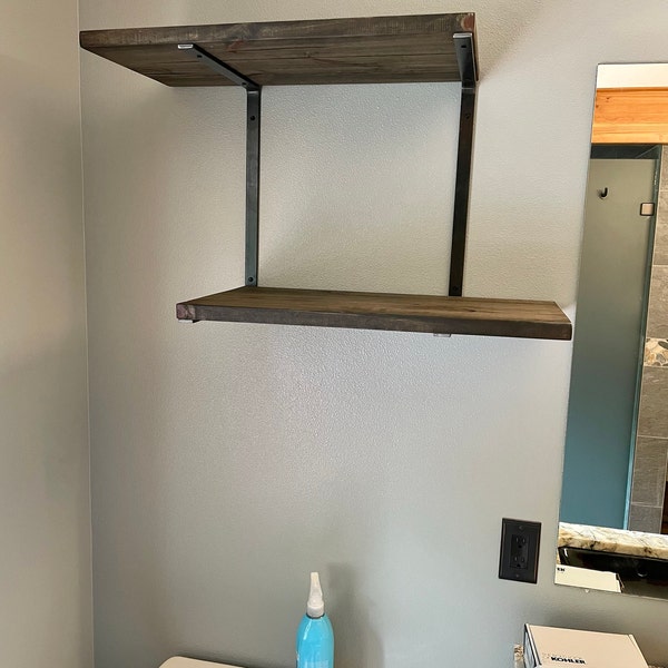 Quadruple Shelf Bracket, 1.5 Inch Heavy Duty Four Tier Multi Level ...