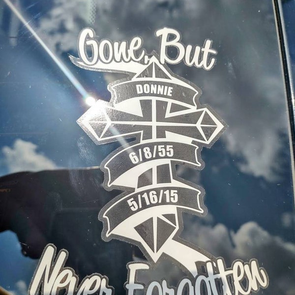 In Memory Car Decal, Memorial Car Decal, in Loving Memory Car Decal ...