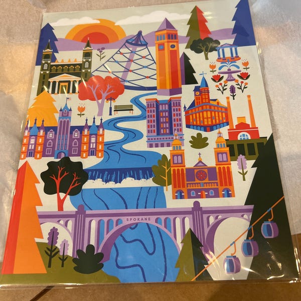 Colorful Pacific Northwest Scene 8x10 Art Print | the Great PNW ...