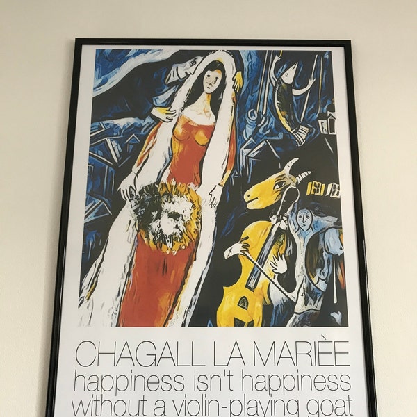 The Birthday Chagall Printable A4 Marc Chagall Poster A4 Instant ...