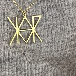 Jennifer Name Necklace Unique Design Name Logo Necklace Name Necklace ...