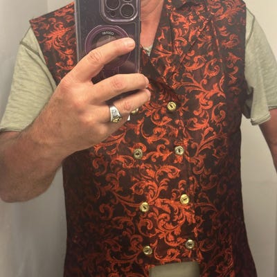 Mens Blue Victorian Double Breasted Vest Waistcoat, Formal, Waist Coat ...