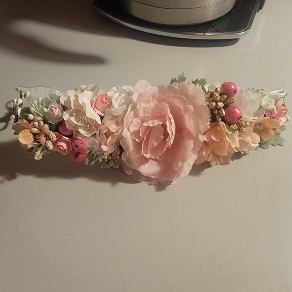 Spring Flower Girl Crown, Flower Hair Wreath, Wedding Flower Crown ...
